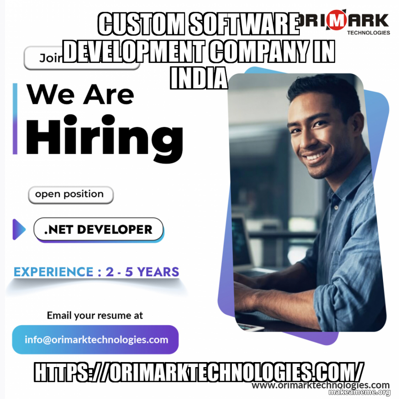 Custom Software Development Company in India https://orimarktechnologies.com/ Meme Generator