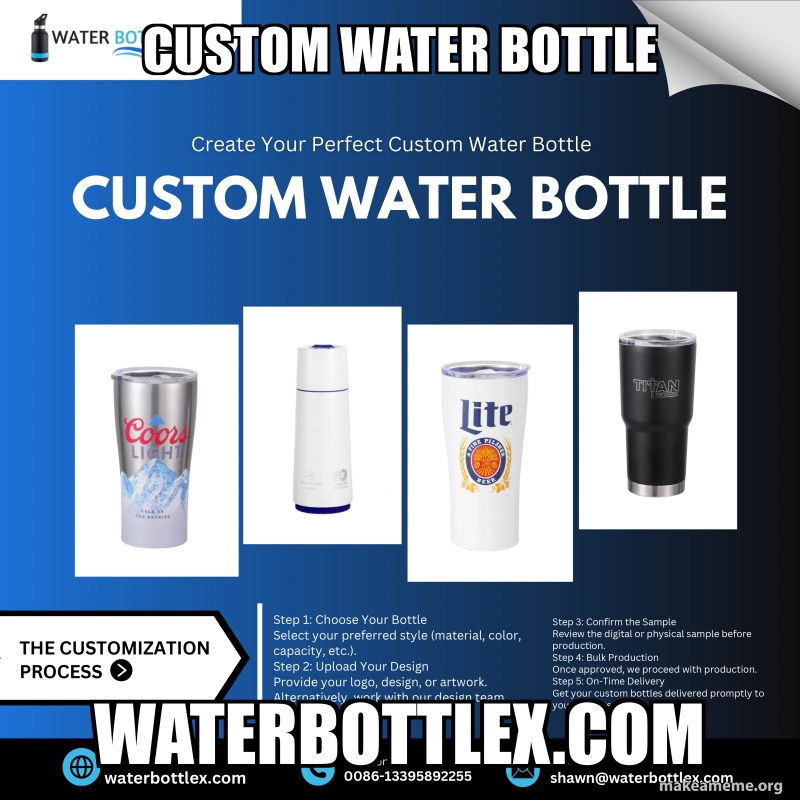 custom water bottle waterbottlex.com - Create your own unique hydration ...