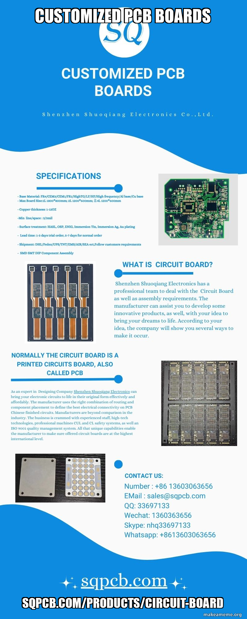 Customized PCB Boards sqpcb.com/products/circuit-board - Customized PCB ...