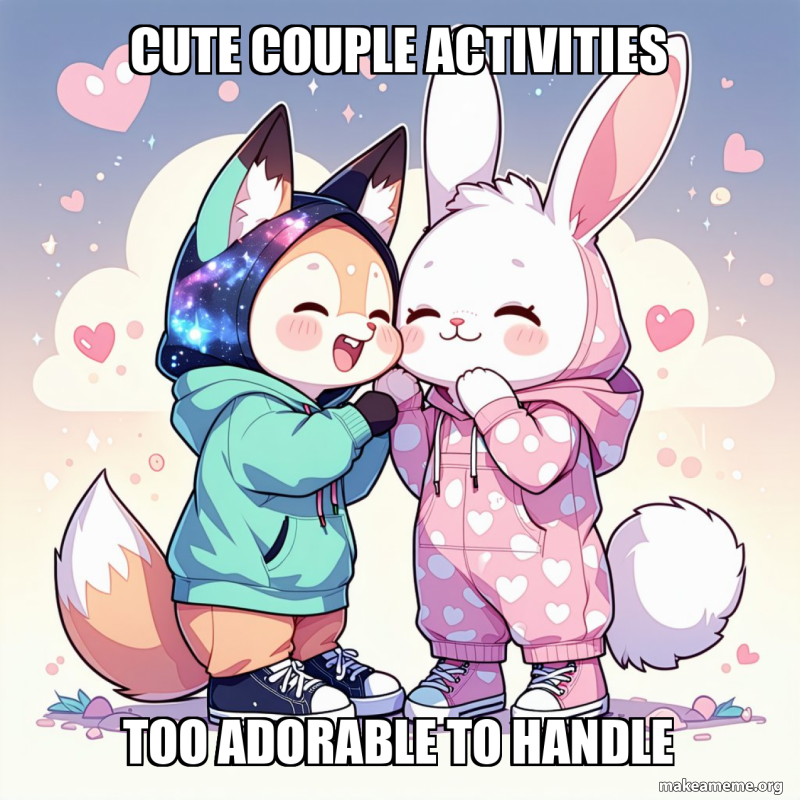 Cute Couple Activities Too Adorable to Handle Meme Generator
