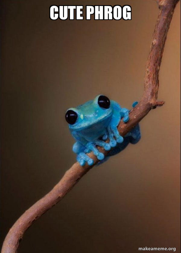 cute phrog - Small Fact Frog Meme Generator