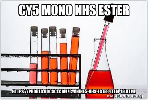 cy5 mono nhs ester https://probes.bocsci.com/cyanine5-nhs-ester-item-19.html Meme Generator