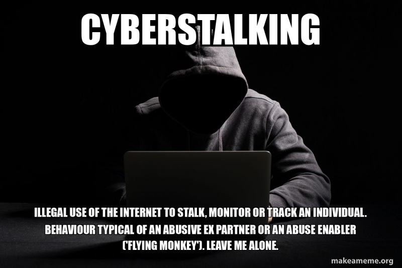 Cyberstalking Illegal use of the Internet to stalk, monitor or track an ...