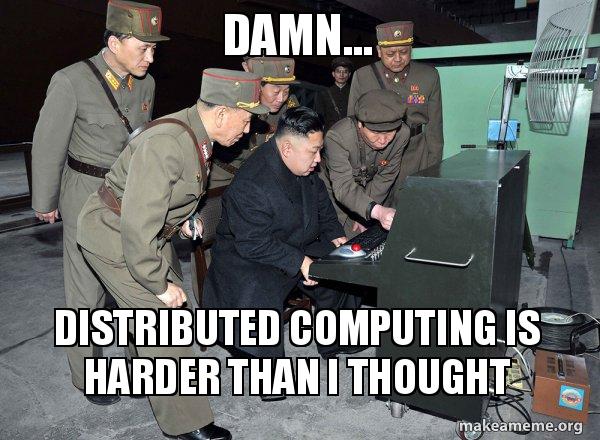 Damn... Distributed computing is harder than I thought - North Korea ...