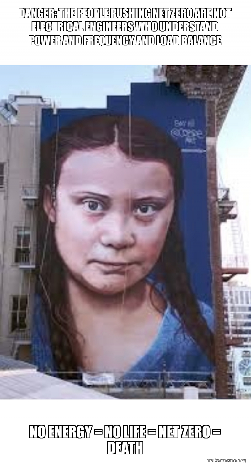 danger: the people pushing net zero are not electrical engineers who ...