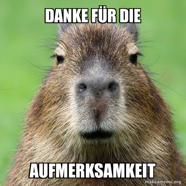 Danke Für die Aufmerksamkeit Meme Generator
