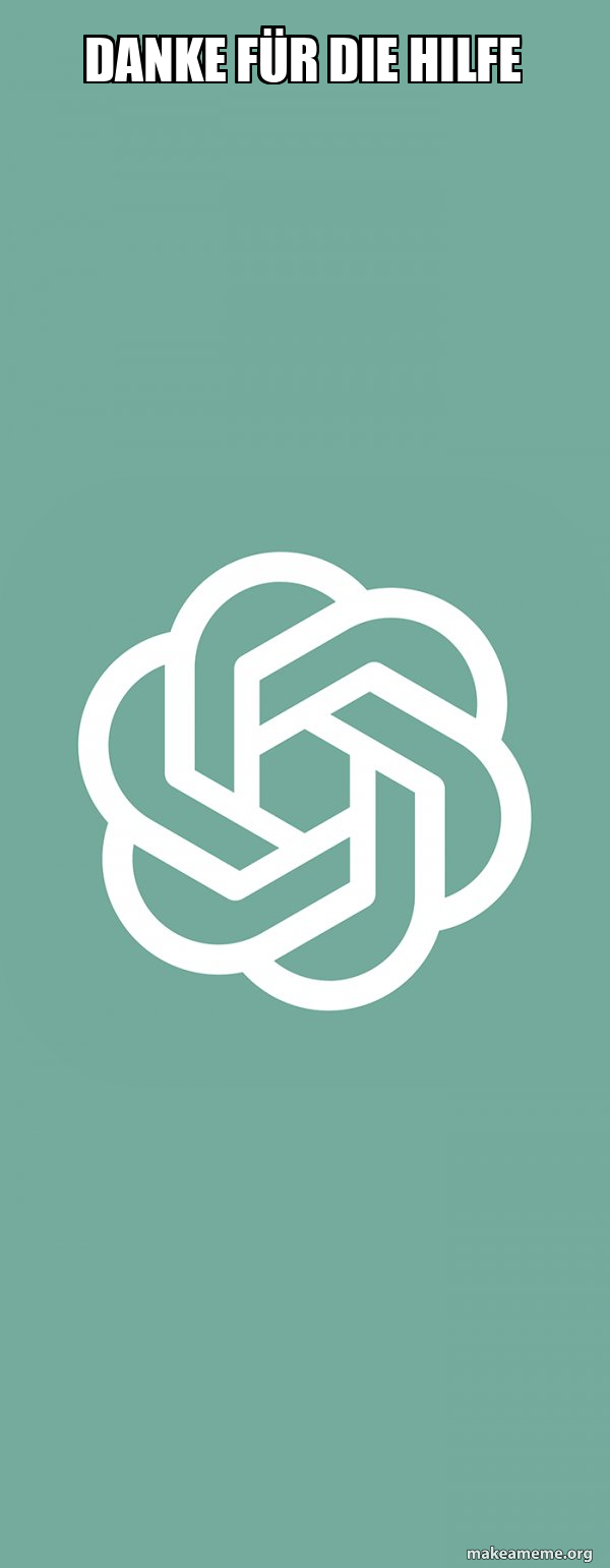 Danke für die Hilfe - ChatGPT Meme Generator