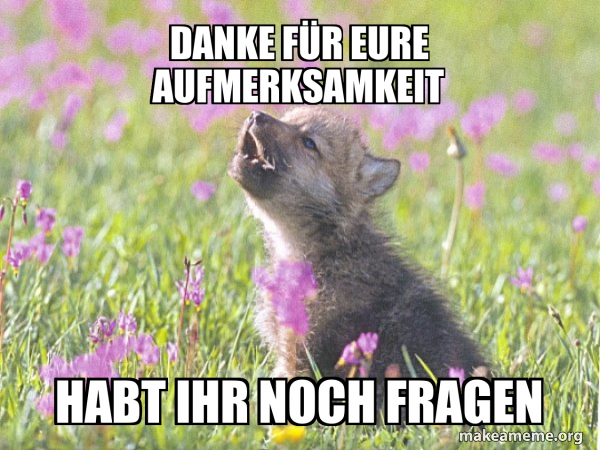 Danke für eure aufmerksamkeit Habt ihr noch Fragen - Baby Insanity Wolf ...