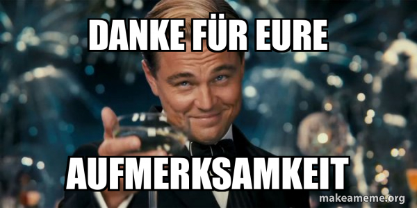 Danke für eure Aufmerksamkeit - Great Gatsby Reaction - Leonardo ...