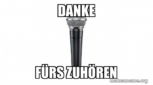 Verwunderlich Danke Furs Zuhoren