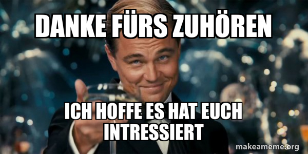 Danke fürs zuhören ich hoffe es hat euch intressiert - Great Gatsby ...