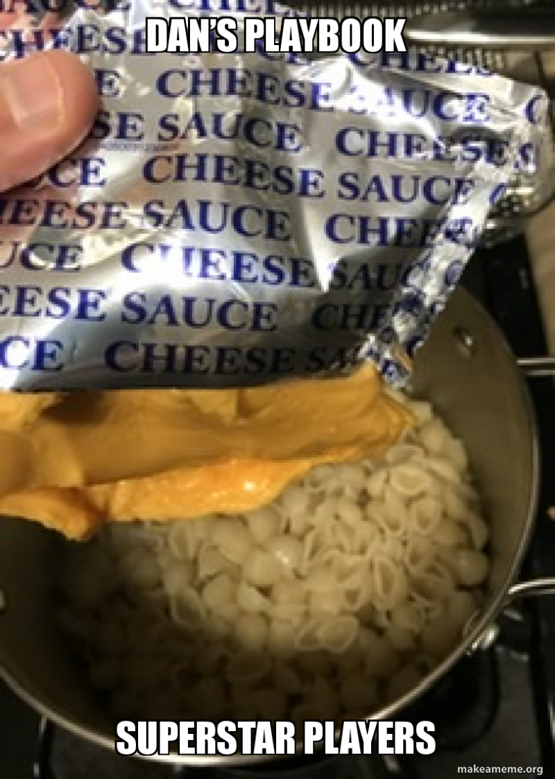 Danâ€™s playbook Superstar players Meme Generator