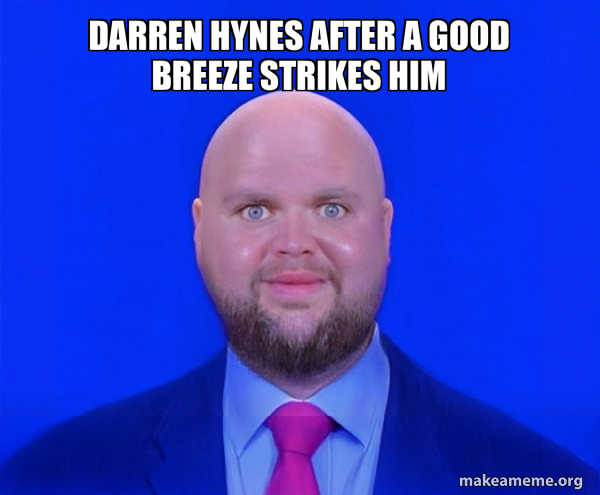 Darren hynes after a good breeze strikes him - Bald J.D. Vance Meme ...