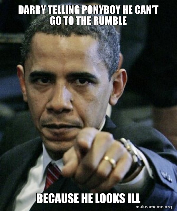 Darry telling Ponyboy he can't go to the Rumble Because he looks ill ...