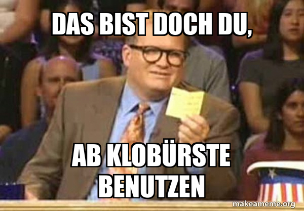 Das bist doch du, Ab klobürste benutzen - Drew Carey - Who's Line Is It ...