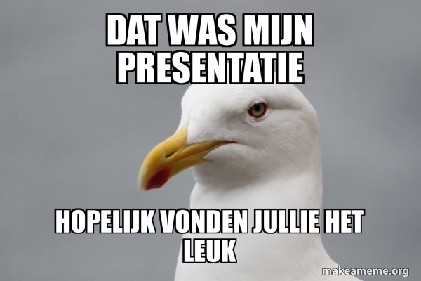 dat was mijn presentatie hopelijk vonden jullie het leuk - Stuff That ...