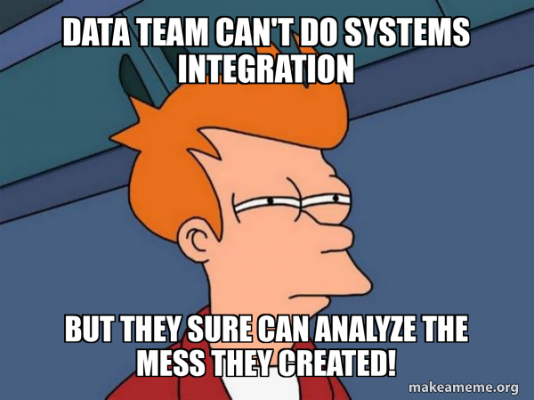 Data TEAM can't do systems integration But they sure can analyze the ...