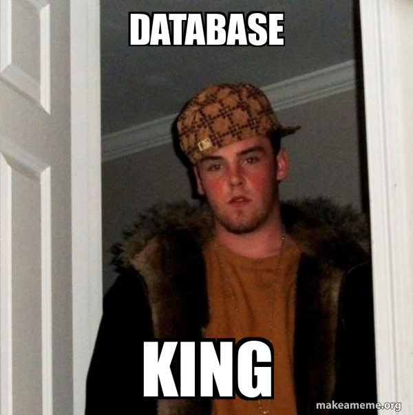 database king - Scumbag Steve Meme Generator