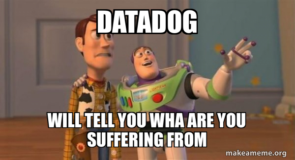 datadog will tell you wha are you suffering from - Buzz and Woody (Toy ...