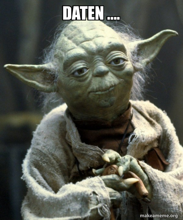 Daten .... - Yoda Meme Generator
