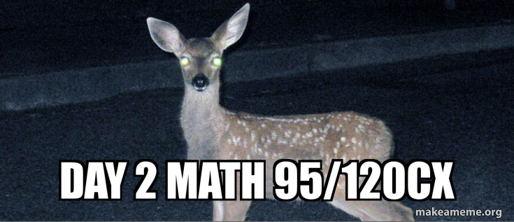 day 2 math 95/120cx Meme Generator