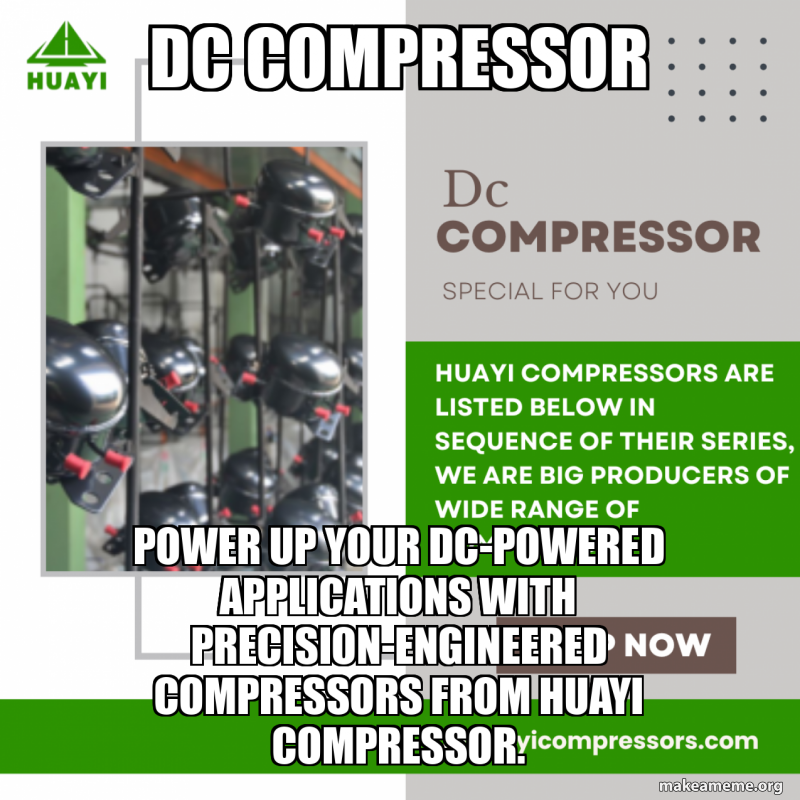 Dc Compressor Power up your DC-powered applications with precision ...