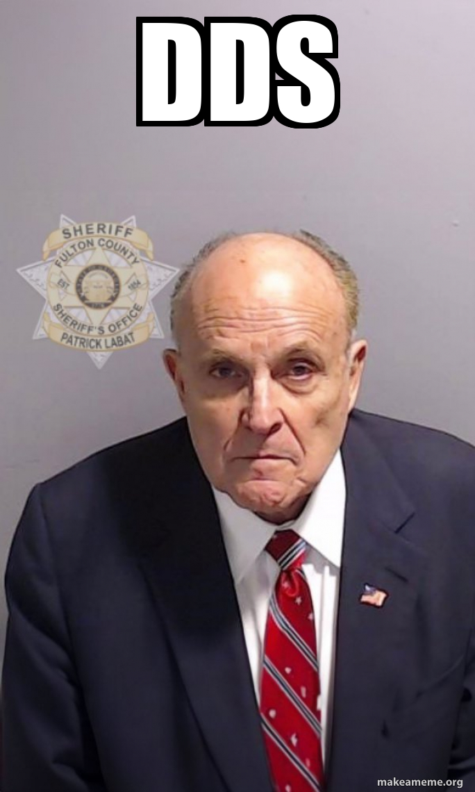dds - Rudy Giuliani Mugshot Meme Generator