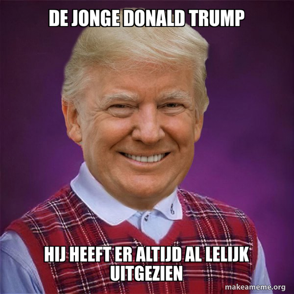 De jonge Donald Trump Hij heeft er altijd al lelijk uitgezien - Bad ...