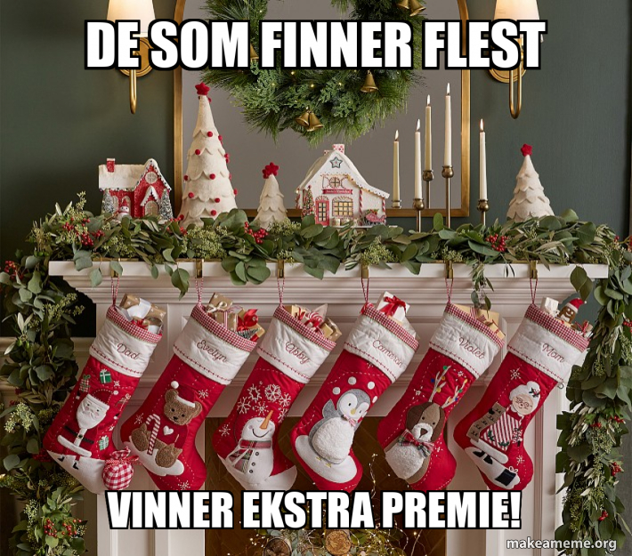 de som finner flest vinner ekstra premie! Meme Generator
