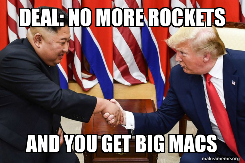 Deal: no more rockets And you get Big MAcs Meme Generator