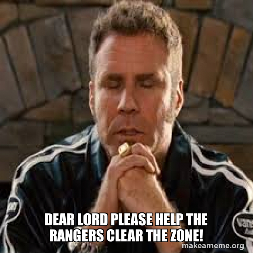 Dear lord please help the rangers clear the Zone! Meme Generator