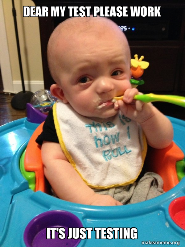 Dear my test please work It's just testing - The Most Interesting Baby ...