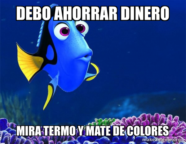 DEBO AHORRAR DINERO MIRA TERMO Y MATE DE COLORES - Dory from Nemo (5 ...