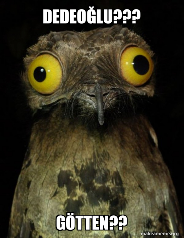 dedeoğlu??? götten?? - Weird Stuff I do Potoo Meme Generator