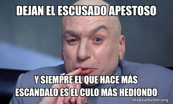 dejan el escusado apestoso y siempre el que hace más escándalo es el ...
