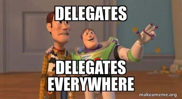 DELEGATES DELEGATES EVERYWHERE - Buzz and Woody (Toy Story) Meme Meme ...