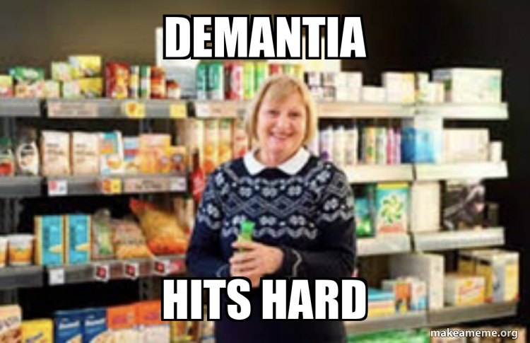 Demantia Hits hard Meme Generator