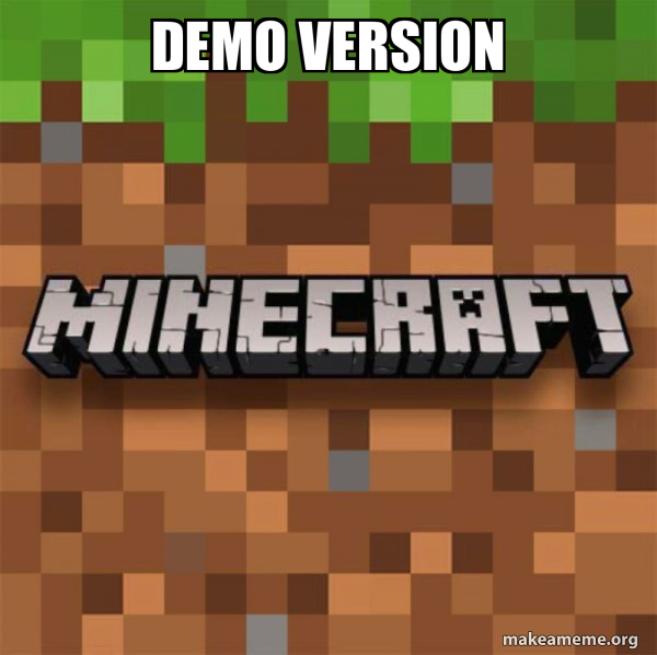 Demo version - Minecraft Meme Generator