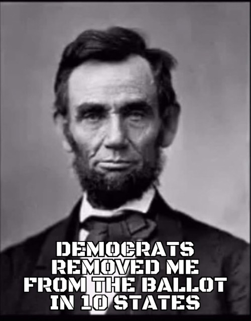 Democrats removed me from the ballot in 10 states Meme Generator