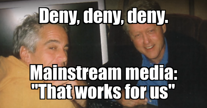 Deny, deny, deny. Mainstream media: "That works for us" Meme Generator