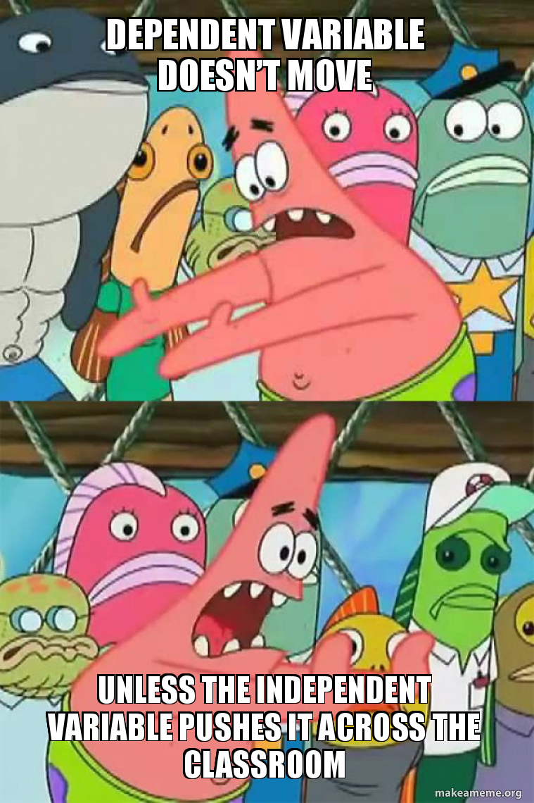 Dependent variable doesnâ€™t move Unless the independent variable ...