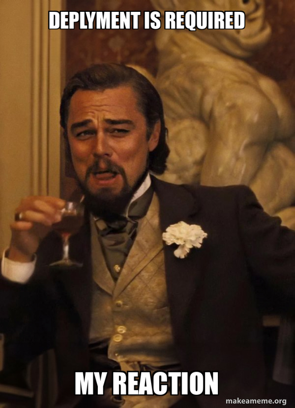 deplyment is required my reaction - Leonardo DiCaprio Laughing Django ...