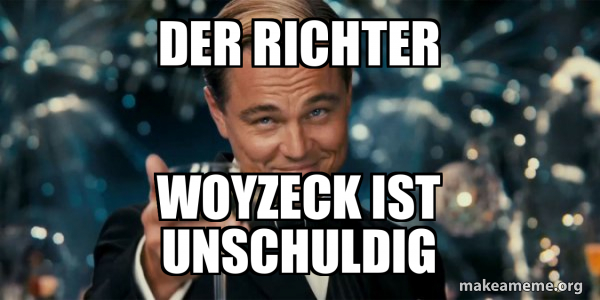 Der Richter Woyzeck ist Unschuldig - Great Gatsby Reaction - Leonardo ...