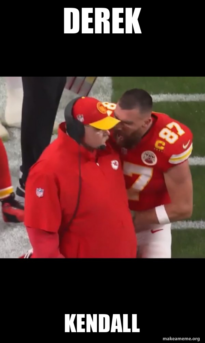 derek kendall - Travis Kelce and Coach Meme Generator