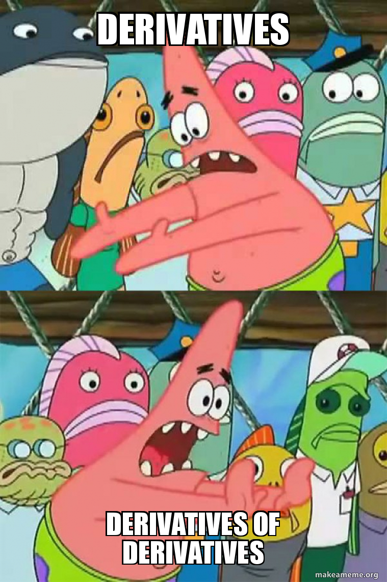 derivatives derivatives of derivatives - Push It Somewhere Else Patrick ...
