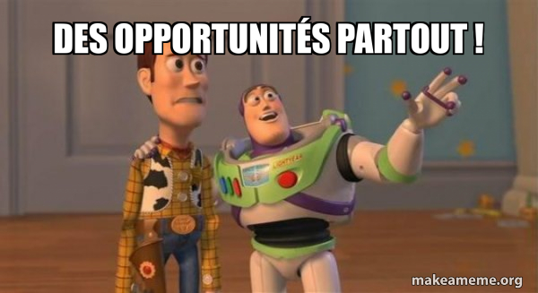 des opportunités partout ! - Buzz and Woody (Toy Story) Meme Meme Generator