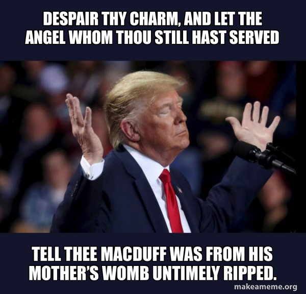 Despair thy charm, And let the angel whom thou still hast served Tell ...