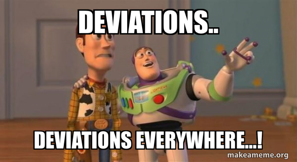Deviations.. Deviations everywhere...! - Buzz and Woody (Toy Story ...
