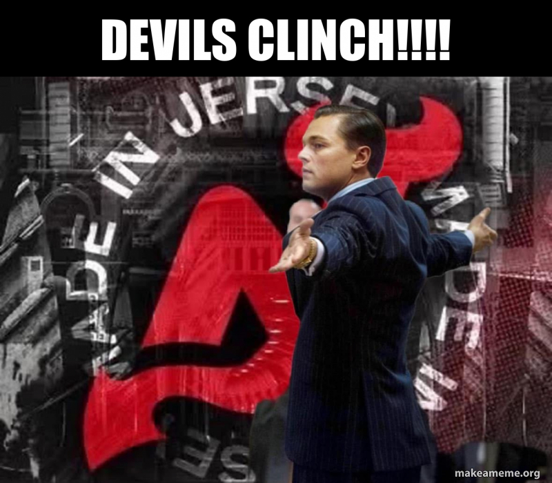 Devils clinch!!!! Meme Generator