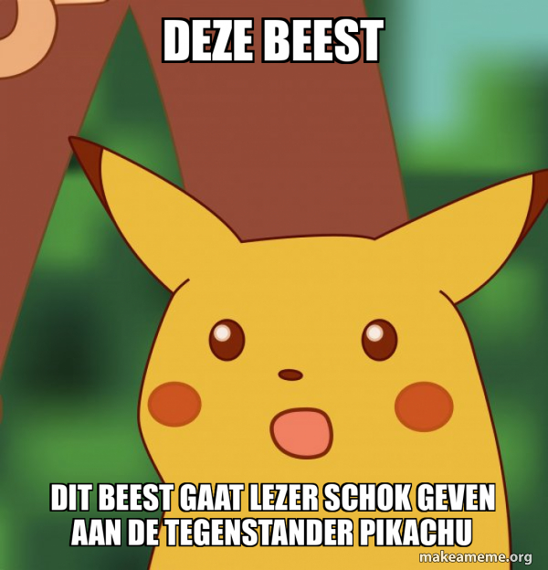 deze beest dit beest gaat lezer schok geven aan de tegenstander PIKACHU ...
